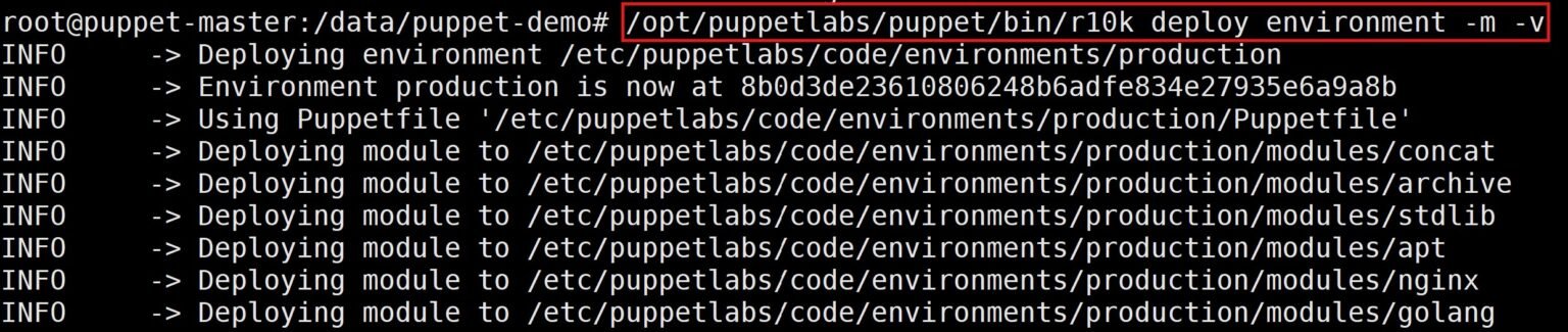 Efficient Puppet Code Deployment using r10k – Turn DevOps Easier
